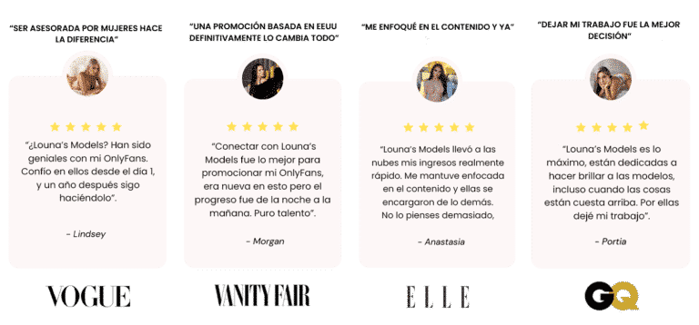 Louna's Models | Agencia de Marketing OnlyFans